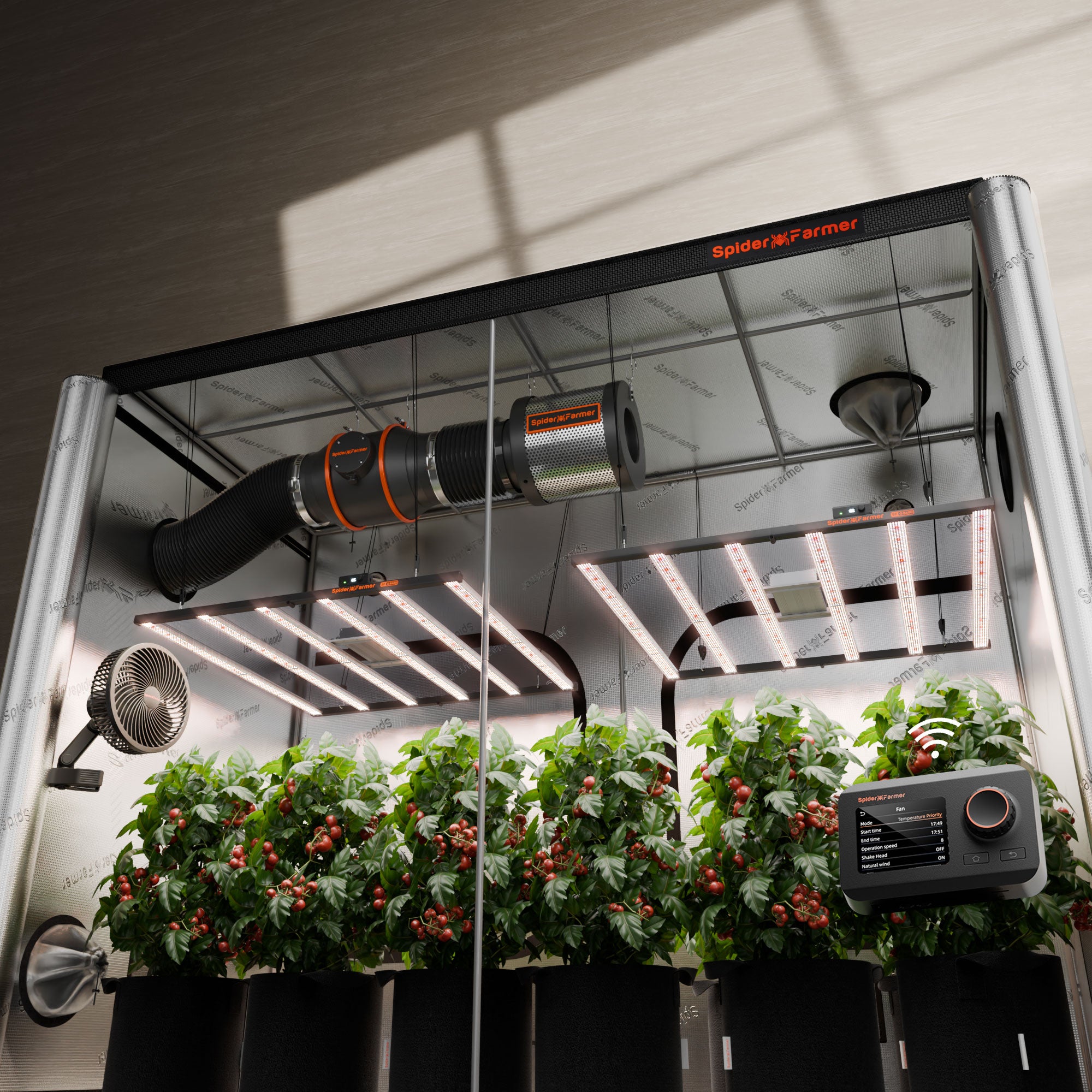 Spider Farmer G8600 Complete Grow Tent Set 300×150 – 2× 800W LED Smart ...